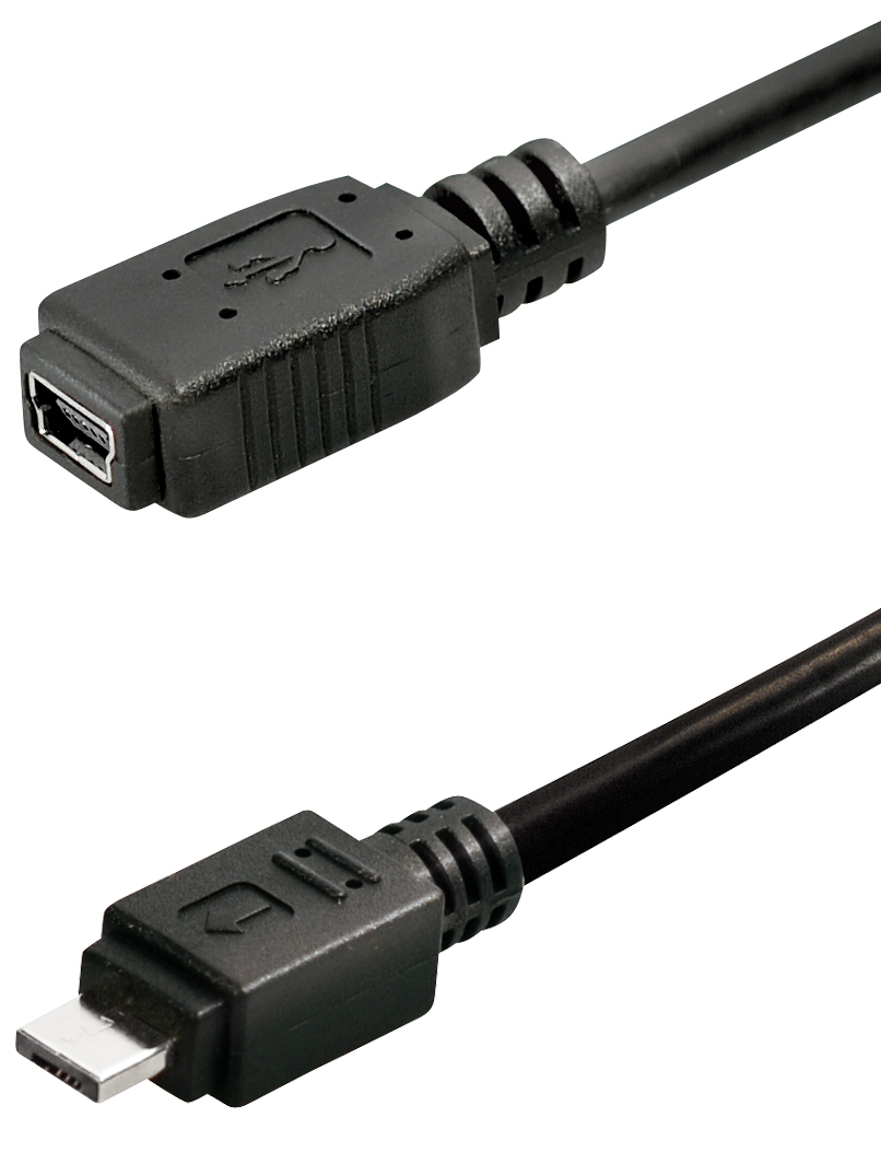 Verbindungskabel - Adapterkabel Micro USB Typ B Stecker - Mini USB ...