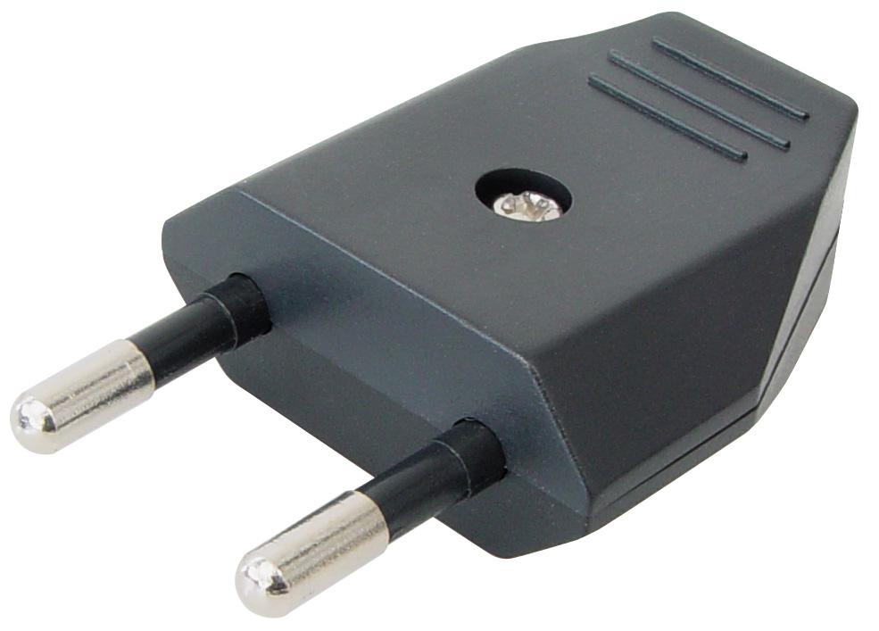 Netzstecker - Euro-Steckerschwarz | Transmedia Kabelverbindungen GmbH