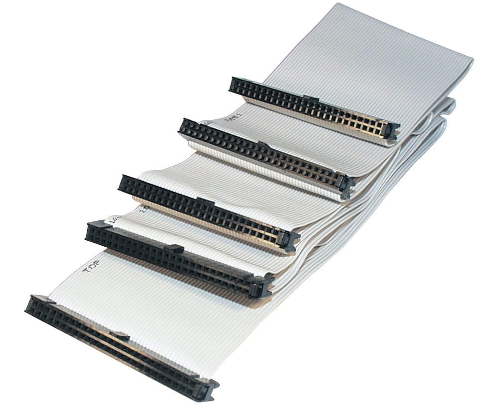 interne Datenkabel - 5x 50 pol. Pfostenkupplung, grau, 1,0 m ...